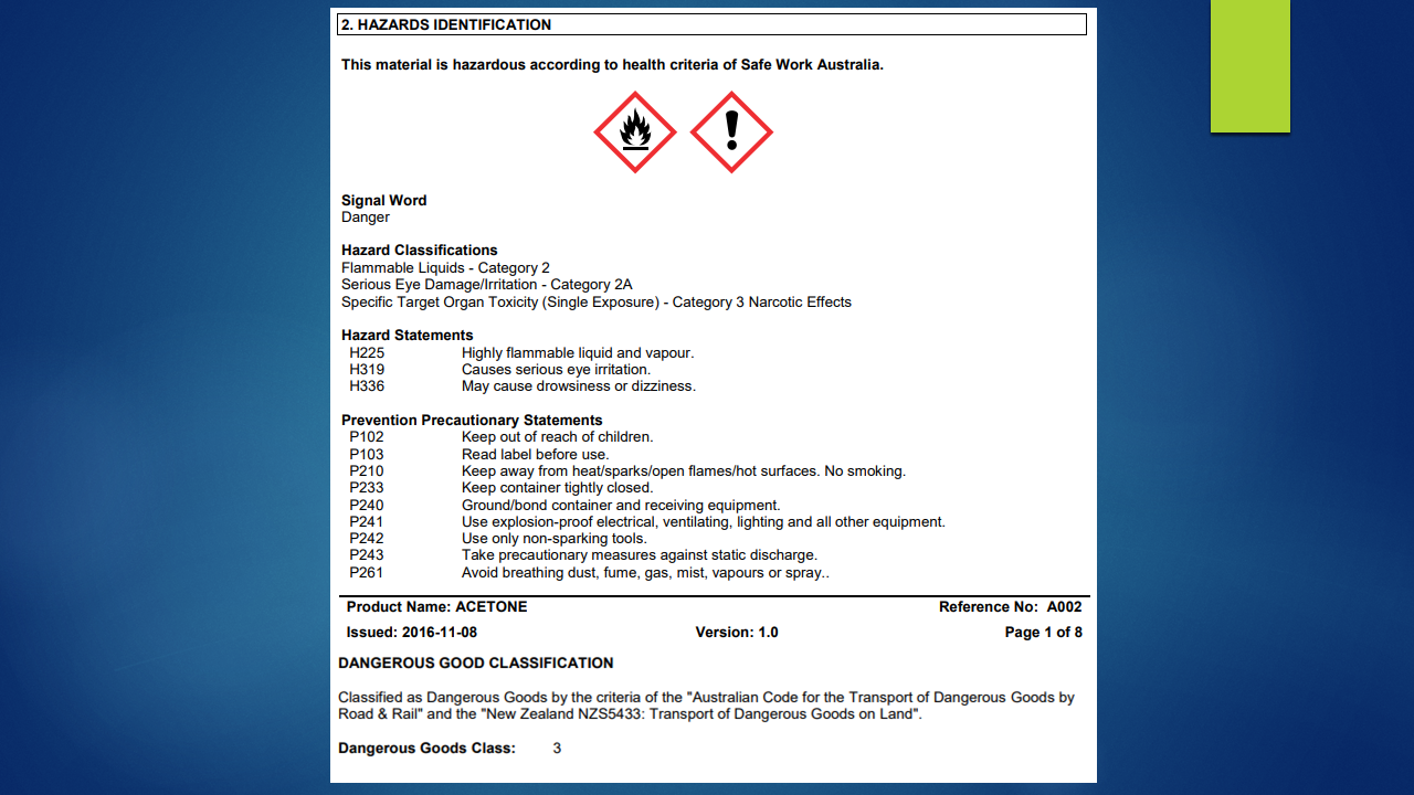 Hazardous Chemicals in Your Workplace - The 5 Minute Safety Series